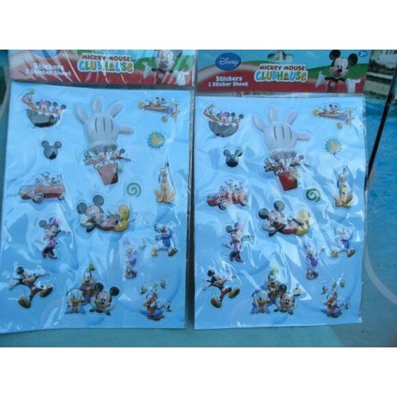 Disney | Other | Lot Of 2 Sticker Sheets Disney Mickey Mouse Clubhouse ...